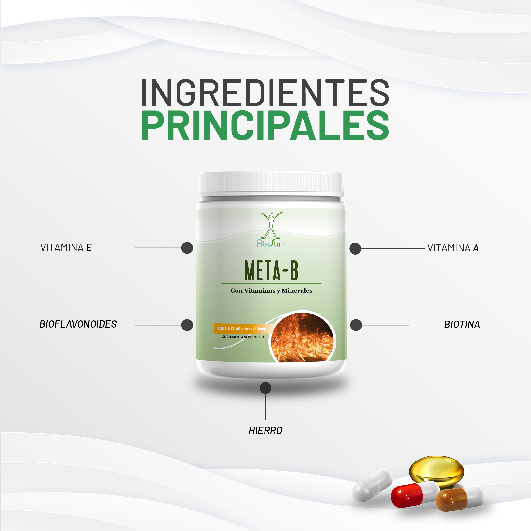 Meta-B (Vitaminas y Minerales) – NaturalSlim en México